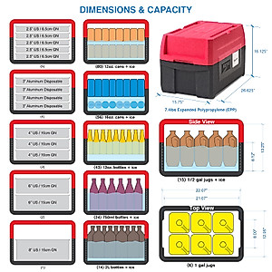 Metro Mightylite ML180XL Top Load Insulated Food Carrier - Professional-Grade Multipurpose Pan Carrier, Insulated Cooler and Food Warmer with Extra Capacity Lid - 45 qt or 5 Pan Capacity