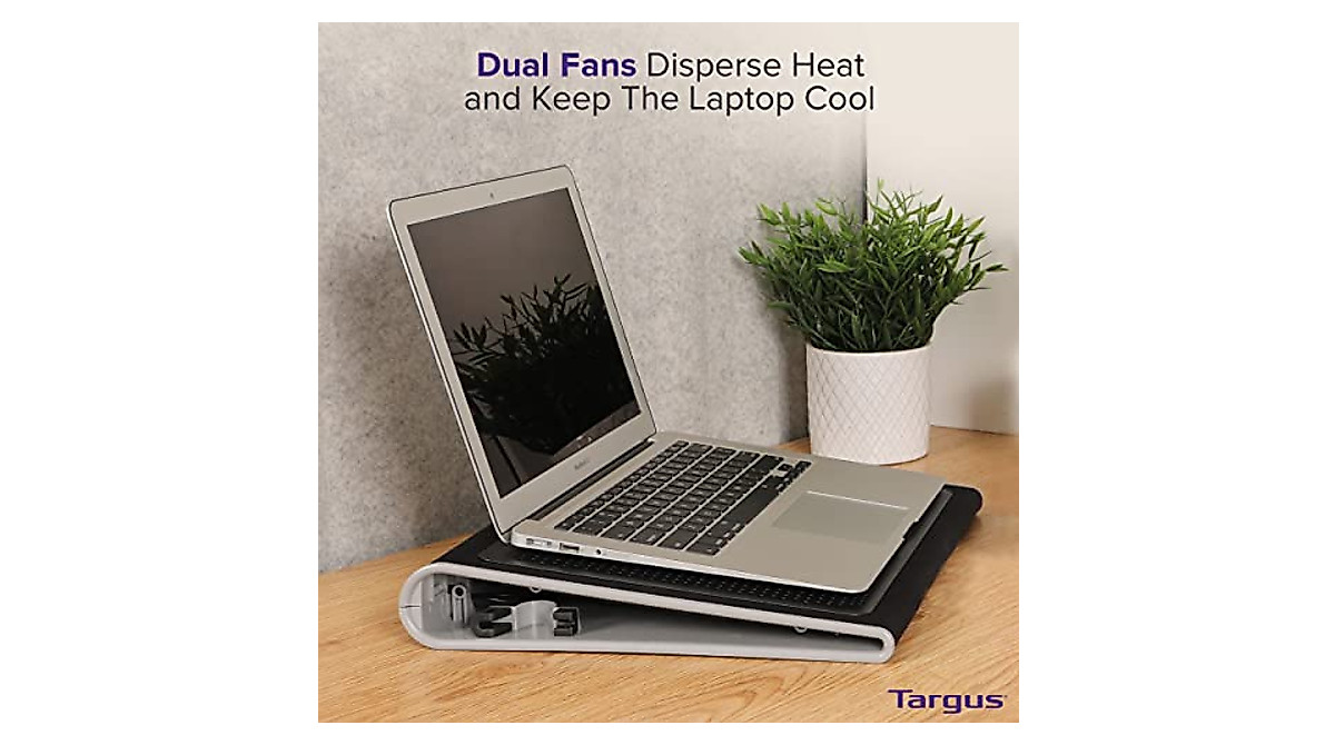 Targus 17-inch Dual Fan Lap Chill Mat - Laptop Cooler & Ergonomic Stand