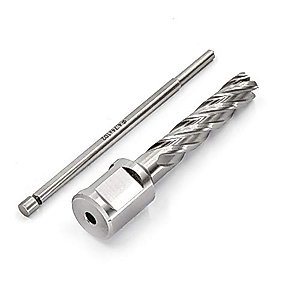 Annular Cutter JESTUOUS 3/4 Inch Weldon Shank 7/16 Cutting Diameter 2 Cutting Depth with Pilot Pin Slugger Bits Two Flat HSS Kit for Magnetic Drill Press,1 Piece