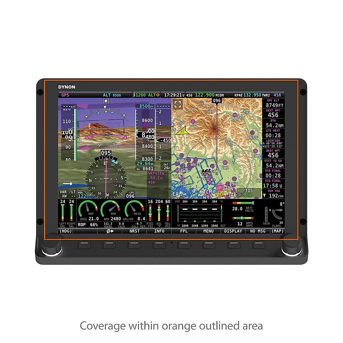 BoxWave Screen Protector Compatible with Dynon Skyview HDX (10 in) - ClearTouch Anti-Glare (2-Pack), Anti-Fingerprint Matte Film Skin for Dynon Skyview HDX (10 in)