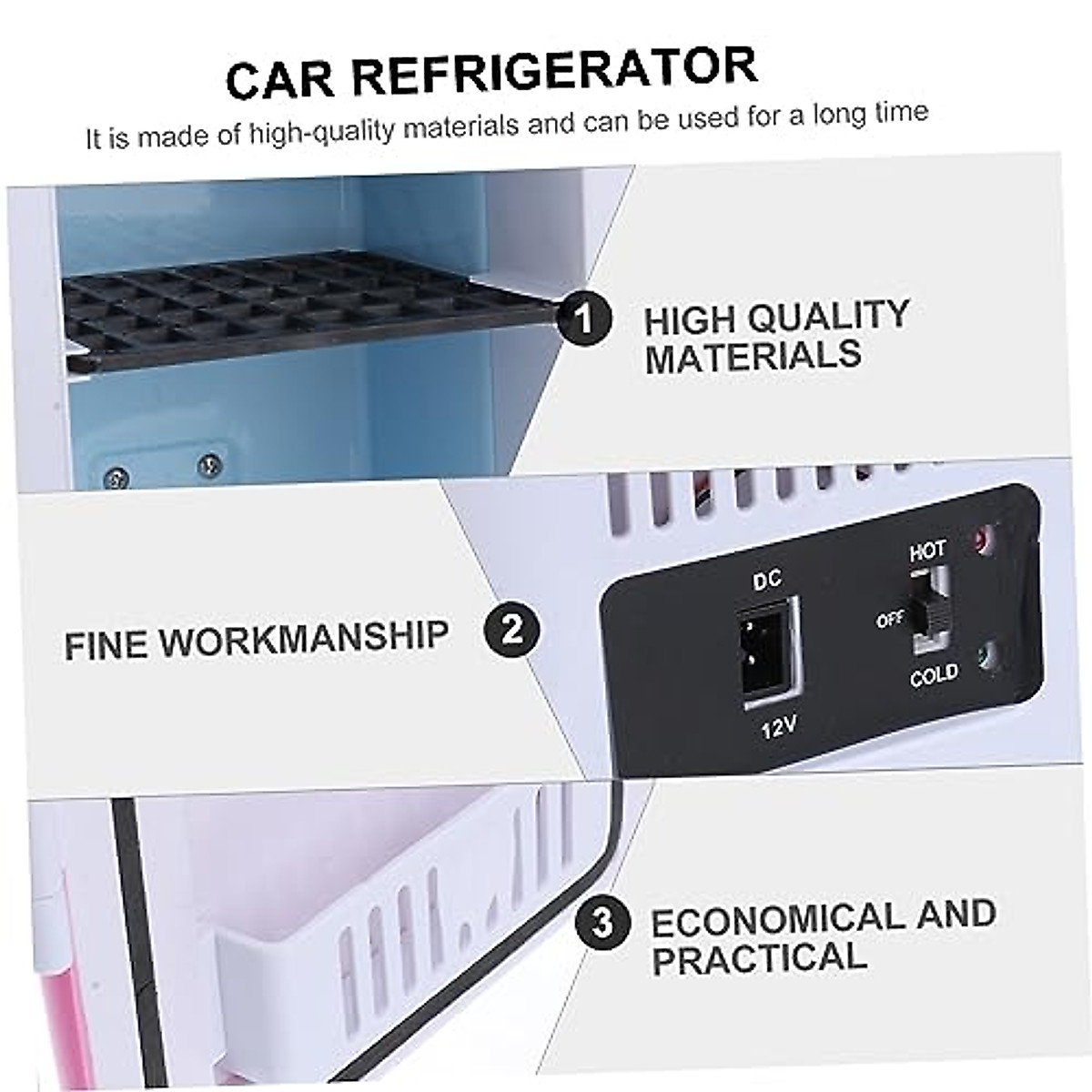 Didiseaon car refrigerator mini refrigerador freezer mini cosmetics fridge picnic beverage cooler small plug in fridge small fridge Dual-Use Fridge Car Accessories Mini Refrigerator heater