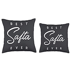 Safta Gifts Best SAFTA Ever Gift Throw Pillow, 18x18, Multicolor