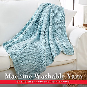 Premier Parfait Chunky Yarn, Super Bulky Yarn, Ideal Yarn for Knitting and Crocheting, Chenille Yarn, Tangerine, 3.5 oz, 131 Yards