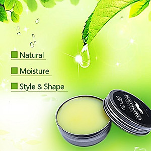 MELAO Beard Balm Softener Cream Mustache Wax & Mustache Conditioner Softener & Leave In Moisturizer Wax,Natural Beard Oil Butter for Beard Mustache Grooming and Styling