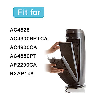 BBT BAMBOOST Filter B Replacement Fit for Germguardian Air Purifier FLT4825 Filter-b Models AC4825 AC4300 AC4800 AC4900,AP2200CA,BXAP148(1pcs HEPA True Filters and 2 Pieces Carbon Filters)