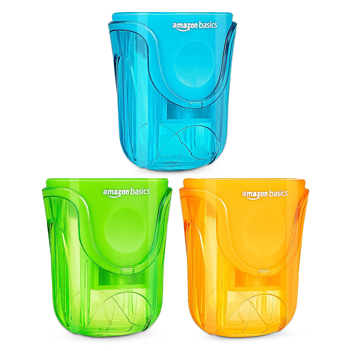 Amazon Basics School Pencil Sharpener, 1 Hole, 3-Pack