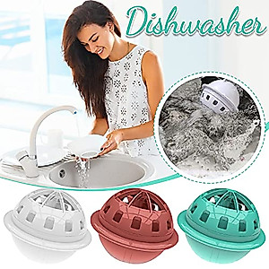 Portable Usb Dishwasher Machine Charging Automatic Multifunctional Lazy Dish Cleaner Smart Washing for Home Kitchen Fruits Vegetable Bowl Chopsticks (Green)