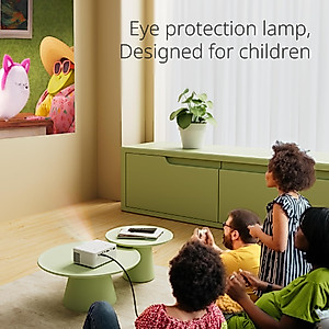 Mini Projector - 1080P Full HD Supported YOTON Portable Projector Y3, Gift for Kids, Phone Projector for Home Theater, Movie, Cartoon, Compatible with PC/Tablet/Fire Stick/iOS and Android Phone