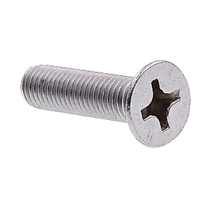 Prime-Line 9001717, Flat Head, Phillips Drive, 1/4 in-28 X 1 in Machine screws, 1/4 in, Stainless steel