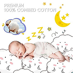 Ourcan Baby Swaddle Blankets for Boy Girl 0-3 Months 3-6 Months, Newborn Swaddle Adjustable Infant Wraps 3-Pack, 100% Combed Cotton, Large Size