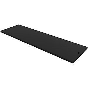 HOMSPARK Black Metal Laminate Shelving 60-Gallon Outdoor Storage Cabinet