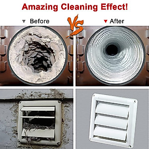 Sealegend 2 Pack Dryer Vent Cleaner Kit Dryer Lint Brush Vent Trap Cleaner Long Flexible