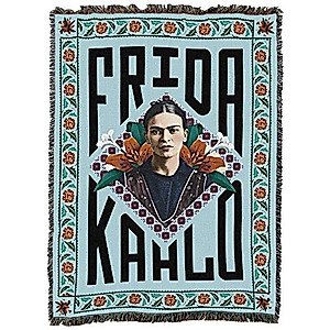 Pure Country Weavers Frida Kahlo - Frida Portrait Blanket - Gift Tapestry Throw Woven from Cotton - Made in The USA (72x54)