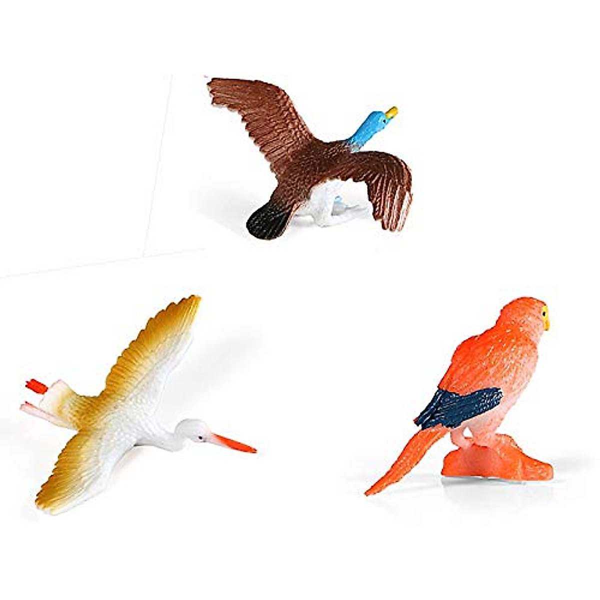 HERSMEMOR 12PCS Birds Figures Toys Playset for Kids, Birthday Christmas Easter for Girls Boys, Decorations for Cakes (Birds Toys)