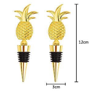 2 Pcs Reusable Bottle Stoppers Metal Wine Stopper Red Wine Saver Stoppers for Sparkling Wine,Beer Saver Sealer