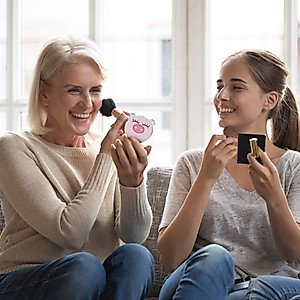 HEALLILY Womens Wallet Double- Sided Hand Mirror Pig Makeup Mirror Portable Foldable Double Sided Round Mirror Purse Handbag Cosmetic Mirror for Women Ladies Style 2 Compact Vanity Mirr Travel Wallet