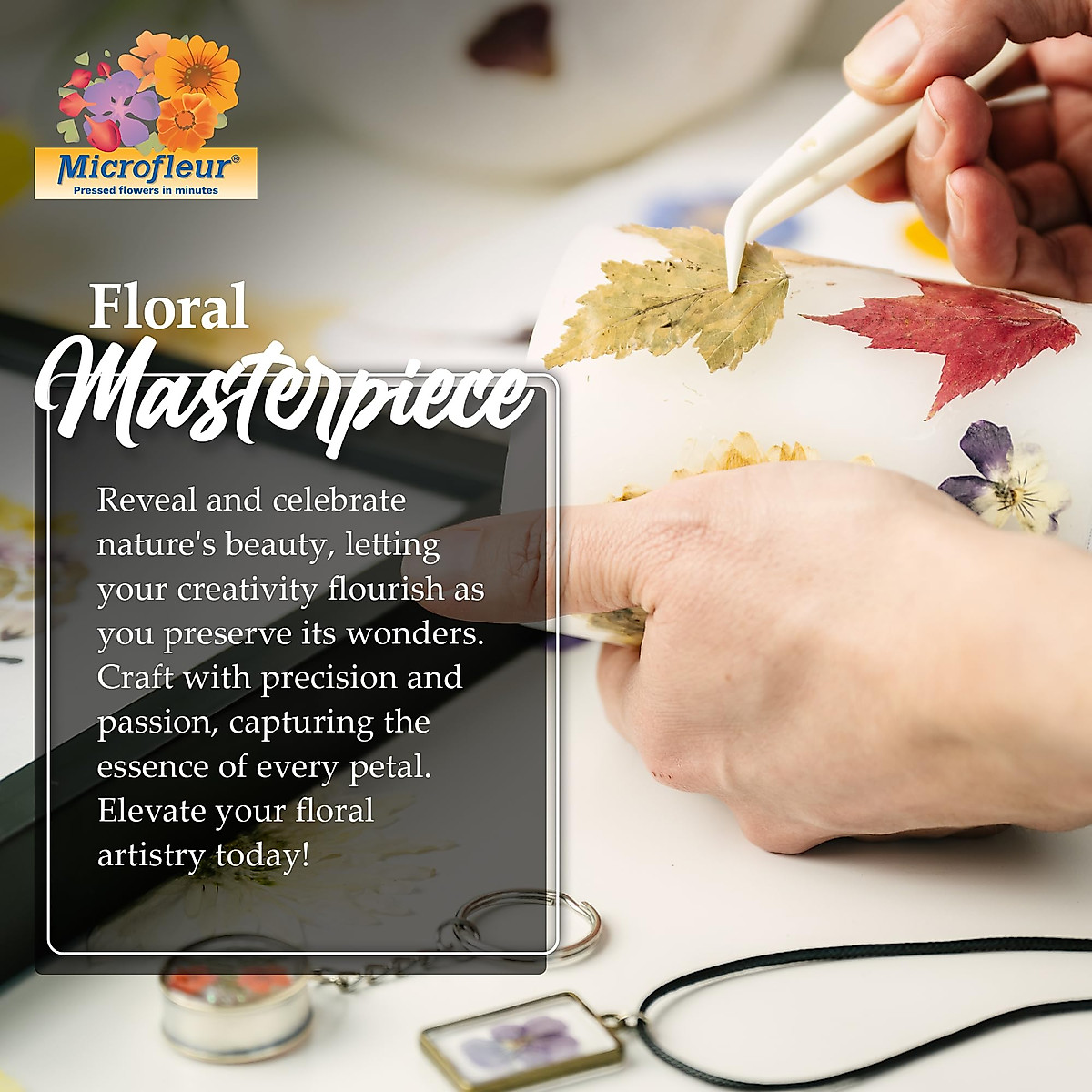 Microfleur 20 Pc Max Liners Max 9" Microwave Flower Press, Extra/Replacement Liners 20 Pc Liners (10 Pair) - White Liners Only