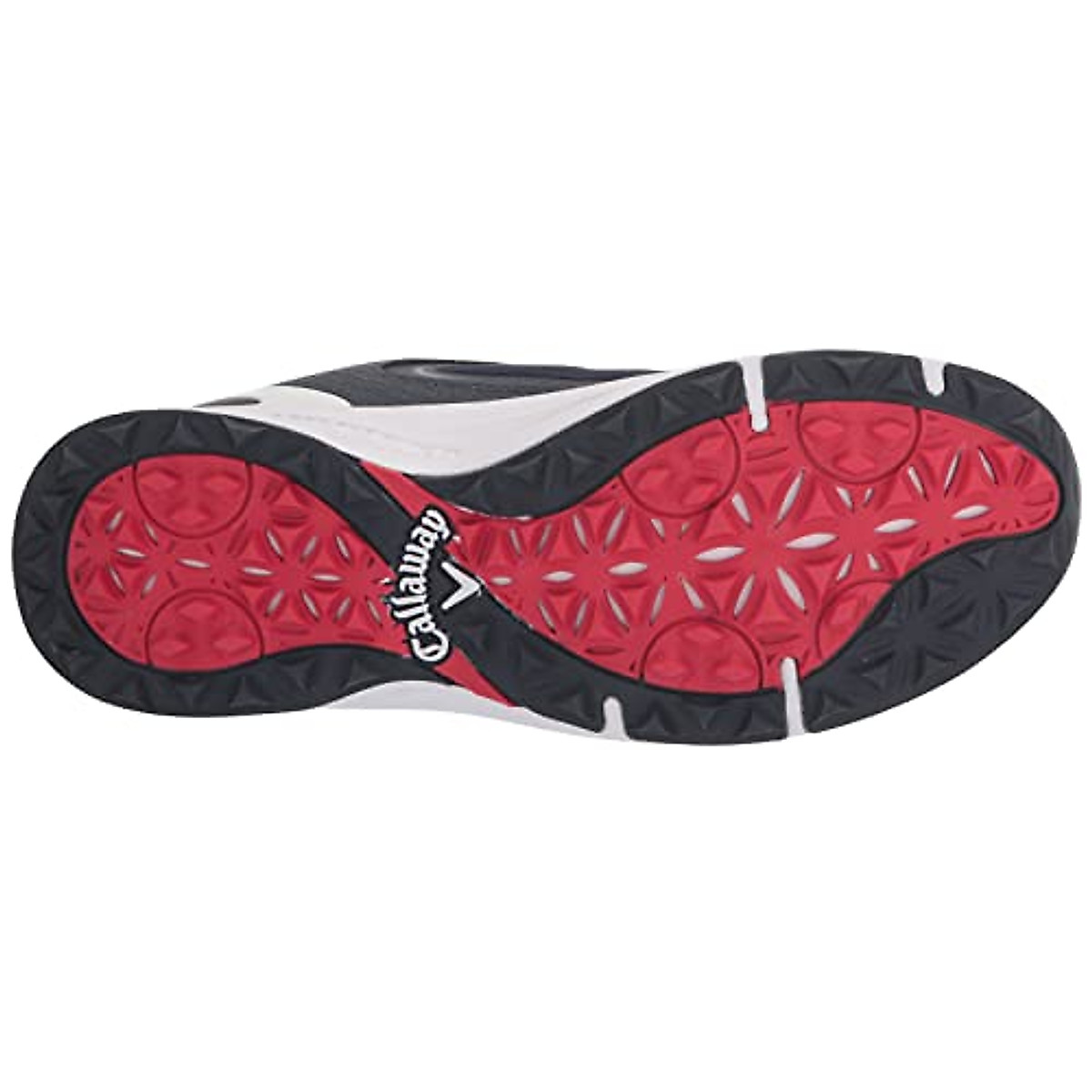 Callaway Women's Coronado v2 SL Golf Shoe, Blue/White/Red, 8.5