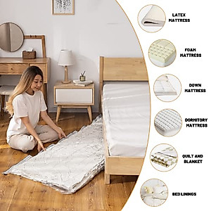 Mattress Vacuum Storage Bag 2 Sizes Zippered Mattress Bag Vacuum Sealer Bag For Memory Foam Mattress Moving Shipping Storage