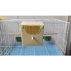 POFUIERKN Bird Breeding Box Plastic Bird Nesting House Parrot Breeding Mating Box for Lovebirds Cockatiel Budgie Finch parrotlets