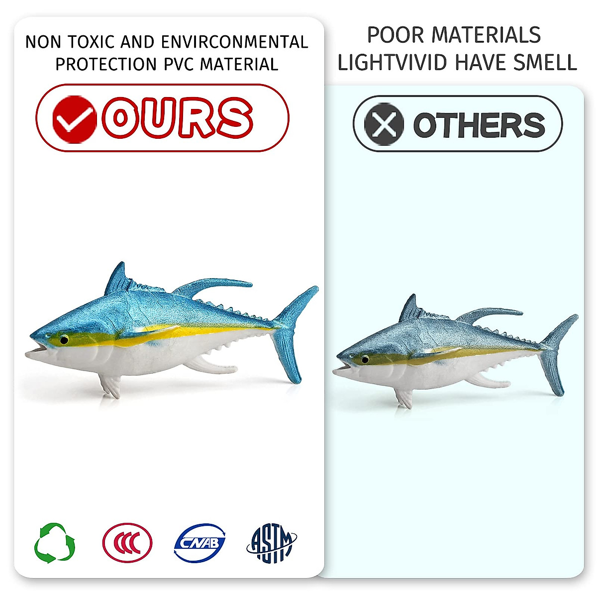 Sea Animal Model Ocean Creatures Playsets 22 PCS Mini Shark Whale Tuna Swordfish Sailfish Sardine Dolphin Manatee Sea Lion Walrus Action Figure Toys Party Gifts for Boys Girls Kids