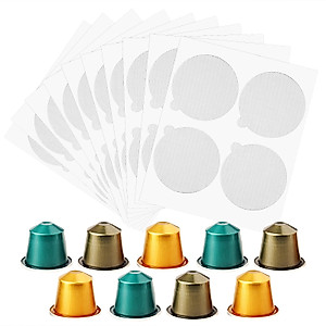 Prasacco 100 Pieces Reusable Aluminum Foil Lid Reusable Coffee Covers（37mm/1.45inch）