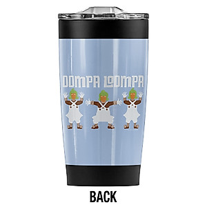 Willy Wonka & the Chocolate Factory Oompa Loompas Stainless Steel Tumbler 20 oz Coffee Travel Mug/Cup, Vacuum Insulated Double Wall with Leakproof Sliding Lid | Great for Hot Drinks and Cold Beverages