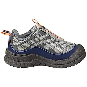 OshKosh B'Gosh Boys' Gianni Bump Toe Sneaker, Grey, 5 M US Toddler