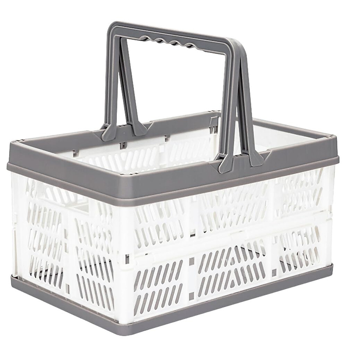 Hemoton Woven Baskets Collapsible Storage Bins Snack Stackable Storage Bins Shopping Basket Wicker Hamper Snack Containers Blanket Storage Basket White Hollow Out Dish Lifter Office