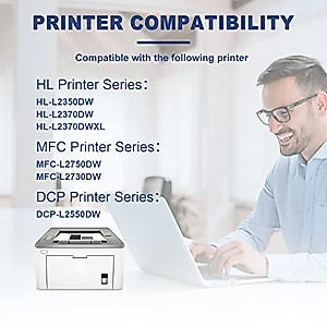 CSSTAR Compatible Toner Cartridge Replacement for Brother TN760 Brother TN730 Toner Compatible with HL-L2370DW, DCP-L2550DW, HL-L2350DW, HL-L2370DWXL, MFC-L2730DW, MFC-L2750DWXL Printer(2 Black)