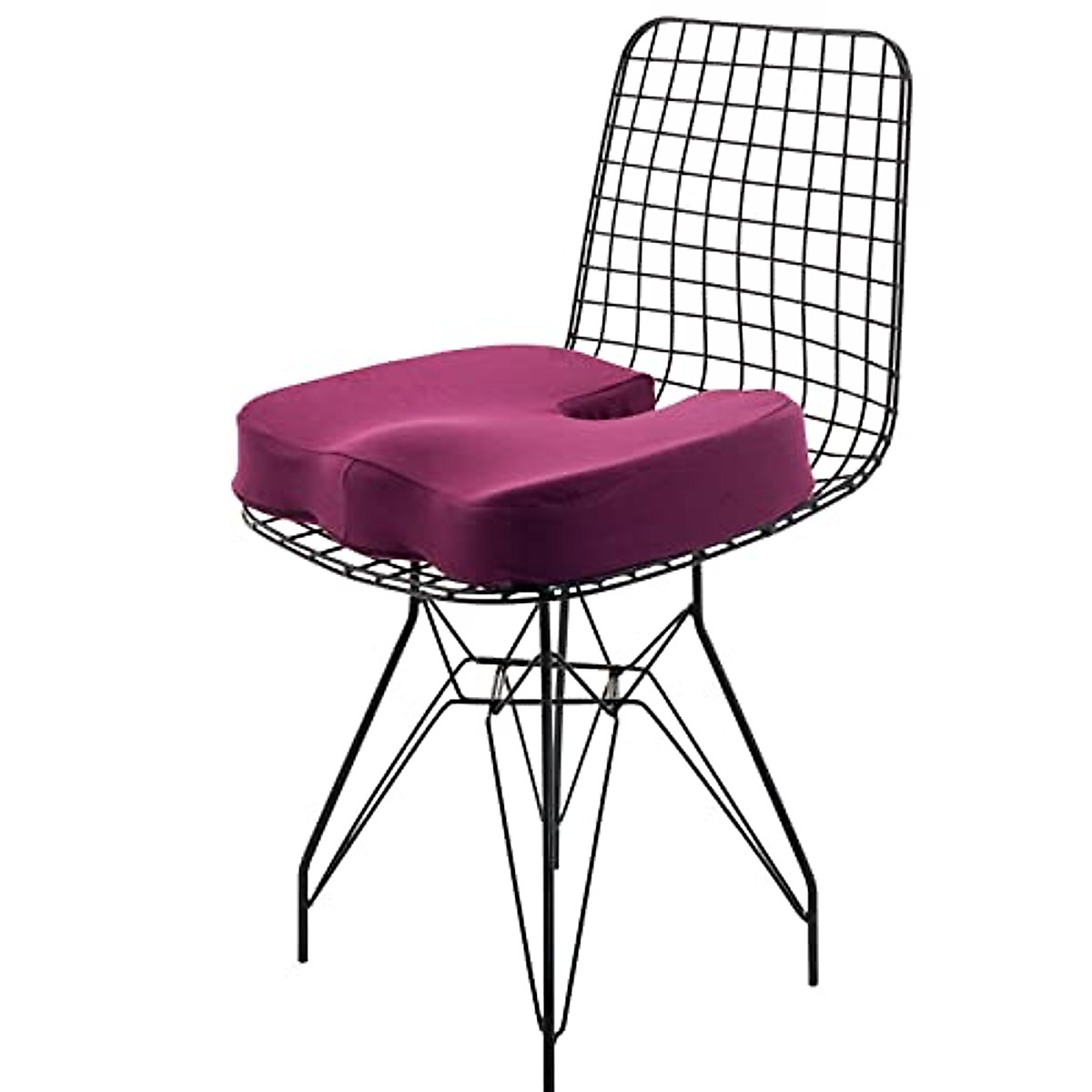 ErgoFoam Orthopedic Seating Memory Foam Seat and Hemorrhoids Cushion, Seat Cushion with High Density Memory Foam for Office Chair, Ergonomic Cushion for Wheelchair, car seat, Coccyx or Hip Problems