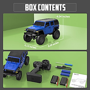 RACENT Remote Control Car High Speed RC Truck - 4WD Off Road All Terrain RC Monster Truck for Boys Waterproof Hobby Grade Toys for Adults with 2 Batteries (787-1 Blue)