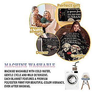 Personalized Golden Wedding Throw Blanket Custom Photo 50th Wedding Anniversary Blanket for Wife Husband Happy 50th Anniversary Wedding Gifts for Parents