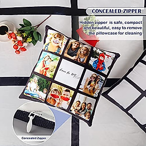 Sublimation Flannel Blank 60"x50" Blanket & 2 PCS Pillows Square Throw Pillow Cases Cushion Cover 18" x 18" for Heat Press,Custom Personalised Sublimation Photo Family Lover Baby Printed Blanket Throw