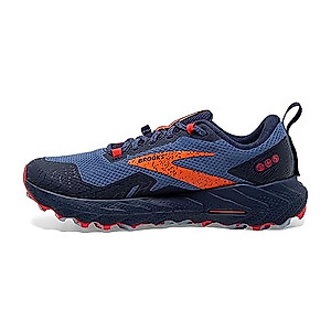 Brooks Women’s Cascadia 17 GTX Waterproof Trail Running Shoe - Navy/Bittersweet/Peacoat - 8 Medium