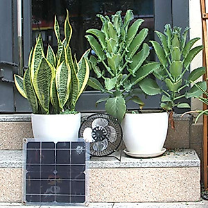 solar fan 10w 6 inch Fan Powered Ventilation Caravan Camping Home Office Outdoor Traveling Fishing by solar fan