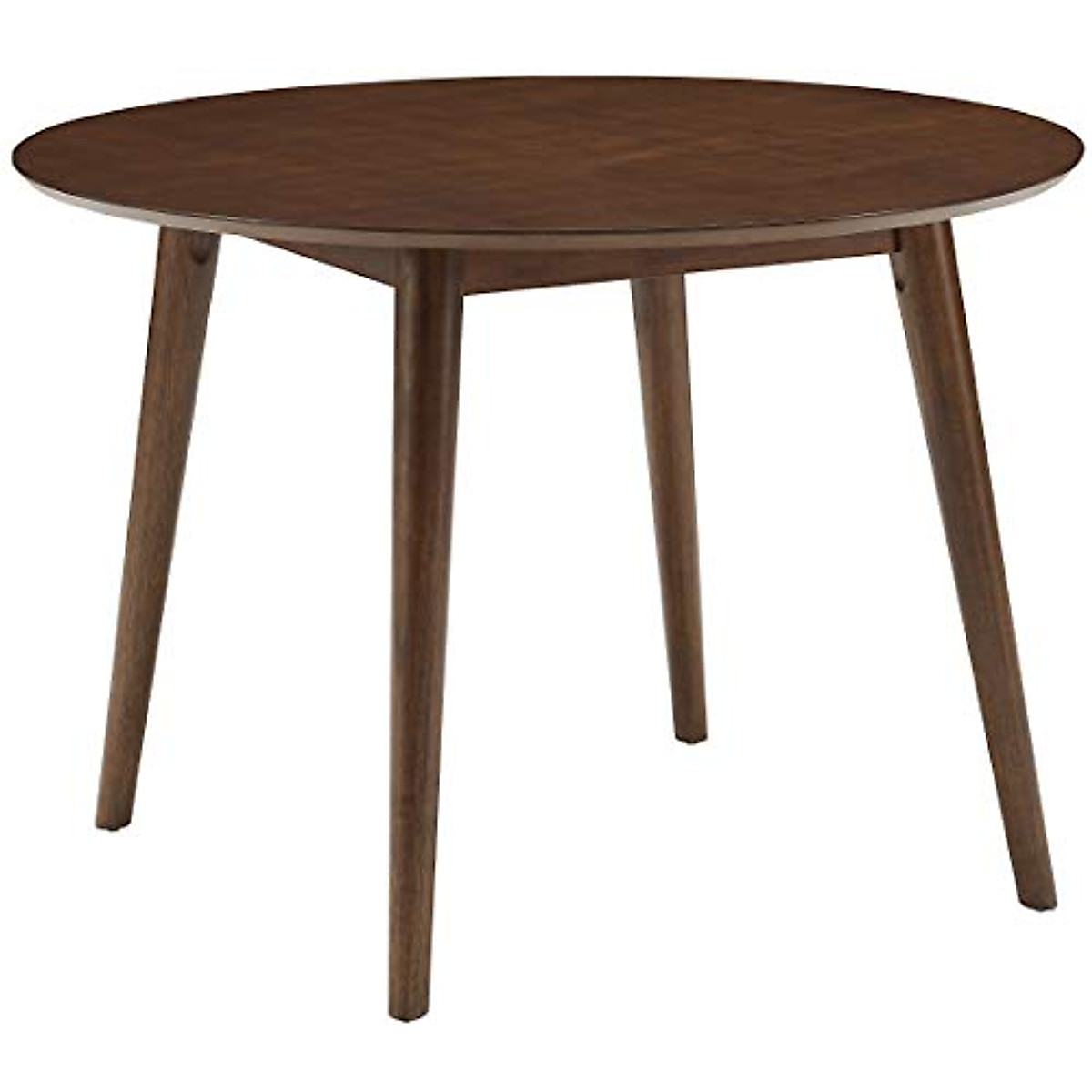 Crosley Furniture Landon Mid-Century Modern Round Wood Dining Table, Mahogany