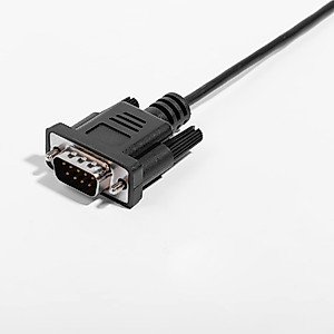 LIANSHU DB9 Male to DC3.5mm Male Serial RS232 Cable 6feet DB9 Male to 3.5mm Serial Cable L= 6FT Black