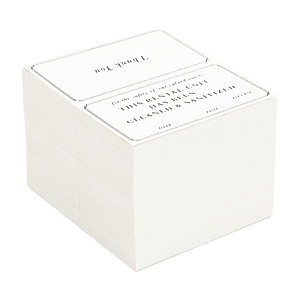 Stockroom Plus Tent Cards, This Rental Unit Has Been Cleaned (3.5 x 4 in, 200 Pack)