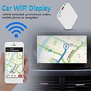 AV+HDMI Screen Mirroring,Smart Wireless Dispaly Box Car,Car WiFi Display Box Miracast Airplay,Wireless Display Adapter,Dongle Screen Mirroring Phone to TV/Projector Receiver for iOS/Windows/Android