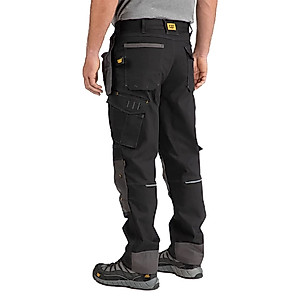 Caterpillar Men's H2O Defender Pant (Regular and Big & Tall Sizes), Black/Graphite, 36W x 32L