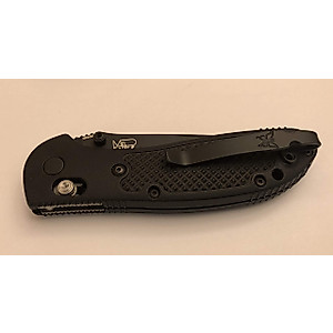 Black Titanium Deep Pocket Clip For Benchmade Griptilian 551BK 550SBK 553BK 551 553 550 Knife with Swallowtail Butterfly