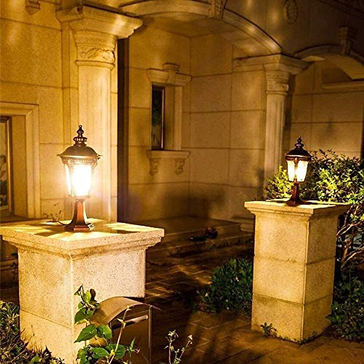Outdoor Post Light Traditional Victoria Outdoor Post Lights，Industrial IP65 Waterproof Villa Garden Patio Landscape Lawn Lamp E27 Modern Home Outdoor Post Lights