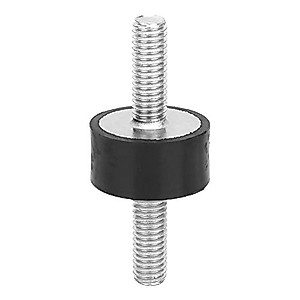 4pcs M6 Anti-Vibration Rubber Isolator Mounts with 2 Threaded Studs Shock Double Ends Screw Vibration Damping Mounts Silent Block Damper Car Boat Bobbins(VV20*10 M6*18)
