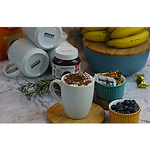 Amuse- Professional Barista"Cozy Collection" Mug for Coffee, Tea or Chocolate- Set of 6 (Medium - 12 oz.)