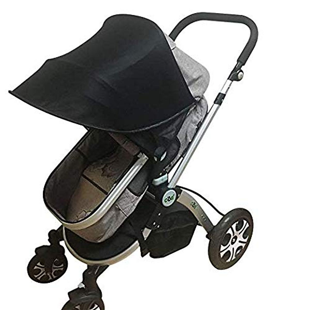Baby Stroller Sunshade Car Seat Sun Shade Cover Awning UPF50+ Anti-UV Waterproof Windproof Umbrella Canopy Universal Bassinet Playpen Crib Stroller Visiblity Air Permeability Design