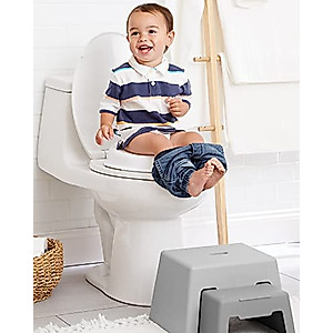 Skip Hop Potty Training Toilet, Go Time 3-in-1 Potty, White/Grey