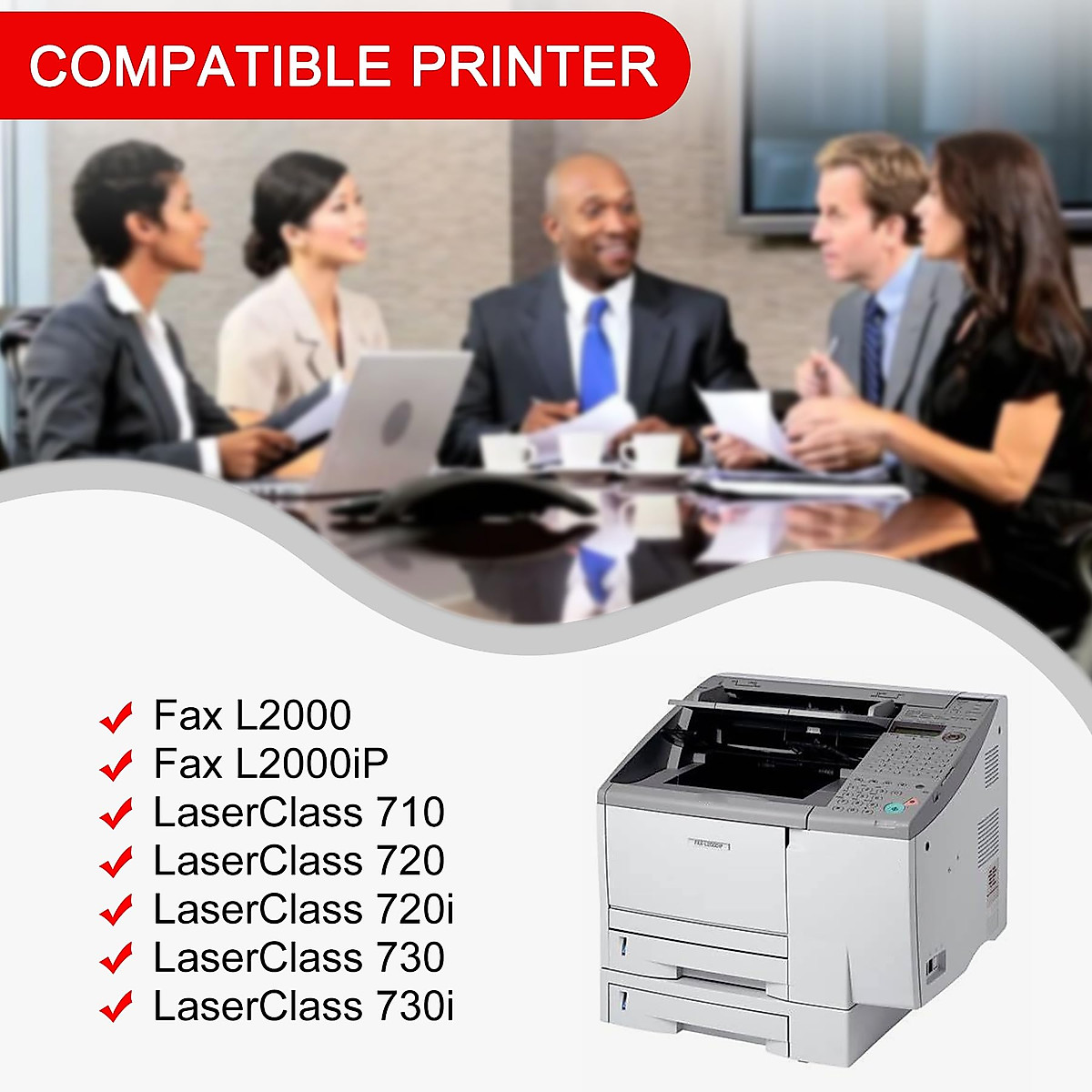 3-Pack FX7 7621A001AA Black Toner Cartridge High Yield Compatible CRGFX7 FX7 Replacement for Canon Fax L2000 L2000iP LaserClass 710 720 720i 730 730i Printer