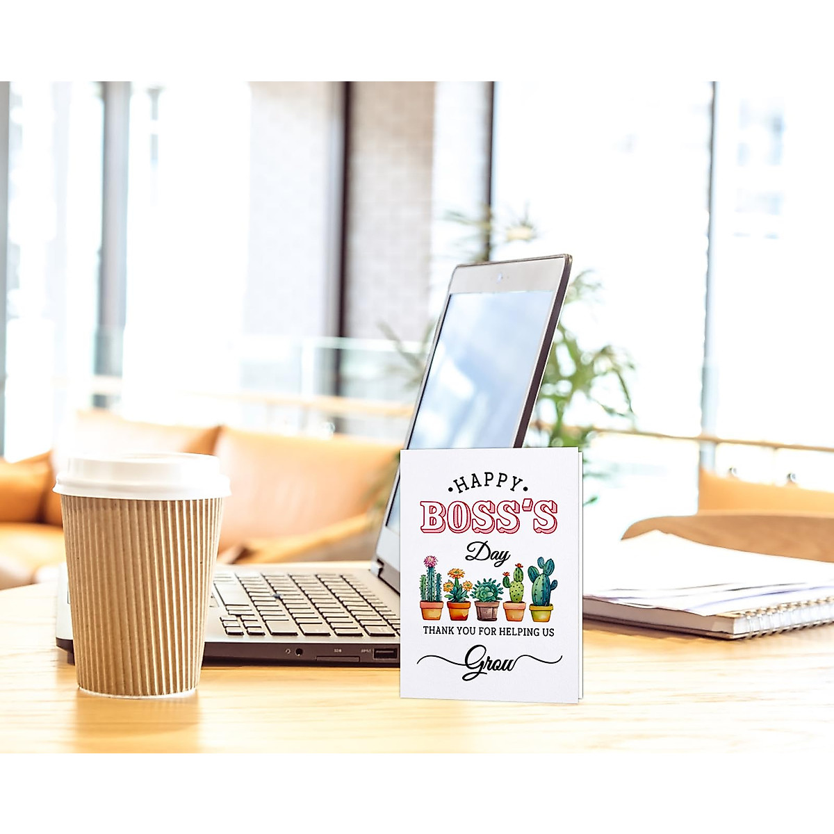 FLYAB Boss Day Card for Boss Women Men Happy Boss's Day Gift Card for Boss from Employee National Boss's Day Card with Envelope Christmas Birthday Thank You Card for Boss Manager Male Female