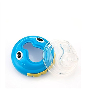 Nuby Plastic Two-Handle iMonster No-Spill Super Spout Cup, 7 Ounce